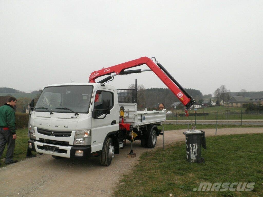 Mitsubishi Fuso Canter 7C15 - Tipper+crane, Budapest - używane wywrotki ...