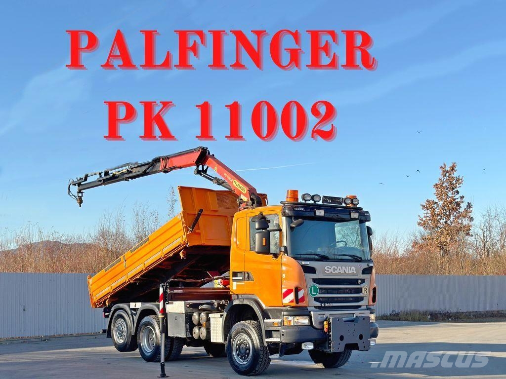 Scania G 360 * KIPPER 4,60m * PALFINGER PK 11002/ 6x4, Budapest ...